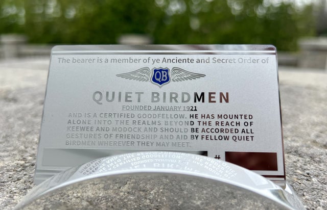 Quiet Birdmen Member ID Card